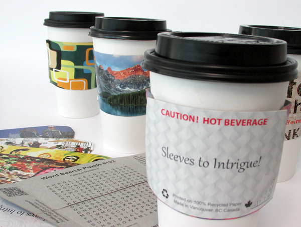 collage - HotShot Coffee Sleeves - Custom Printed Cup Sleeves
