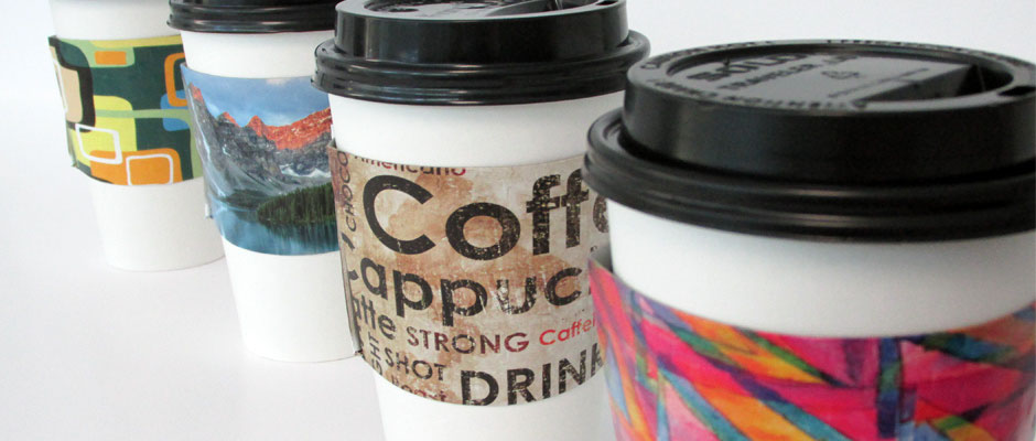 coffee-sleeves - HotShot Coffee Sleeves - Custom Printed Cup Sleeves